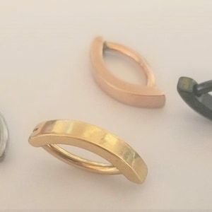 14G Clitorial Hood Ring VCH Cuff Bar Hinged Jewelry Vertical Stainless ...