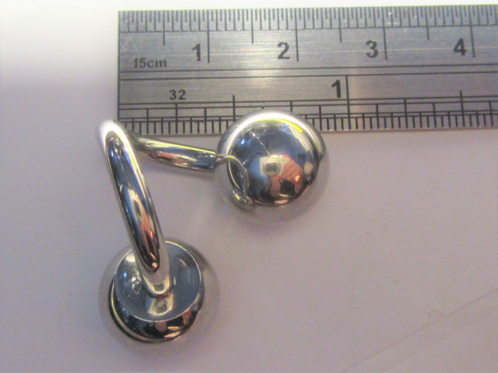 Male Genital Jewelry PA Prince Albert 8G 6G 4G 2G 0G 00G Penis Piercing ...