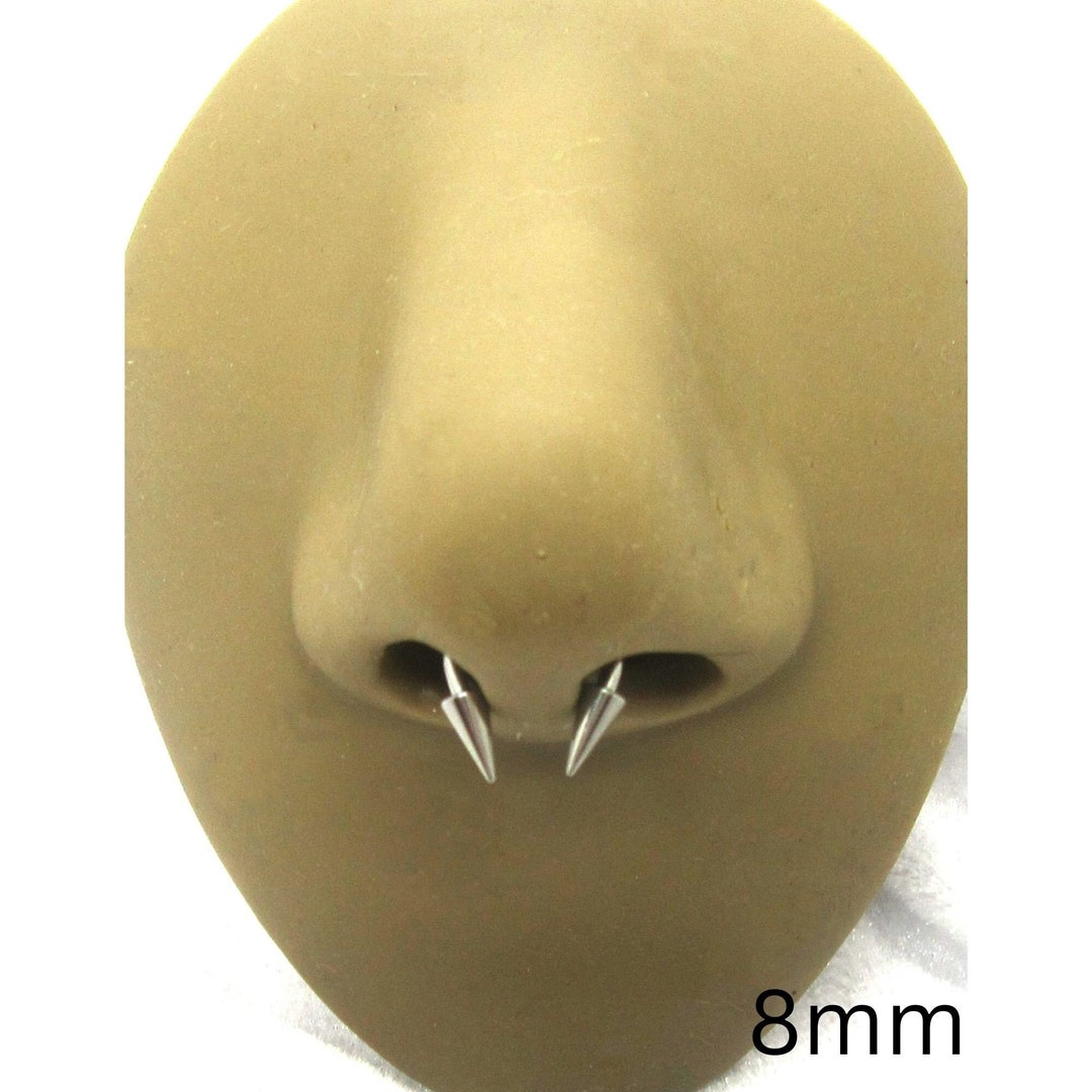 16G Spiked Septum Ring Hoop Spikes Long Spikes Septum Hoop - Etsy