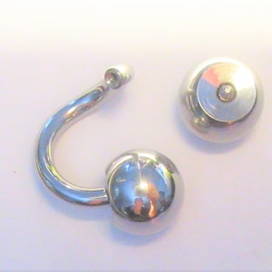 Male Genital Jewelry PA Prince Albert 8G 6G 4G 2G 0G 00G Penis Piercing ...
