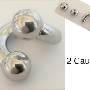 Male Genital Jewelry PA Prince Albert 8G 6G 4G 2G 0G 00G Penis Piercing ...