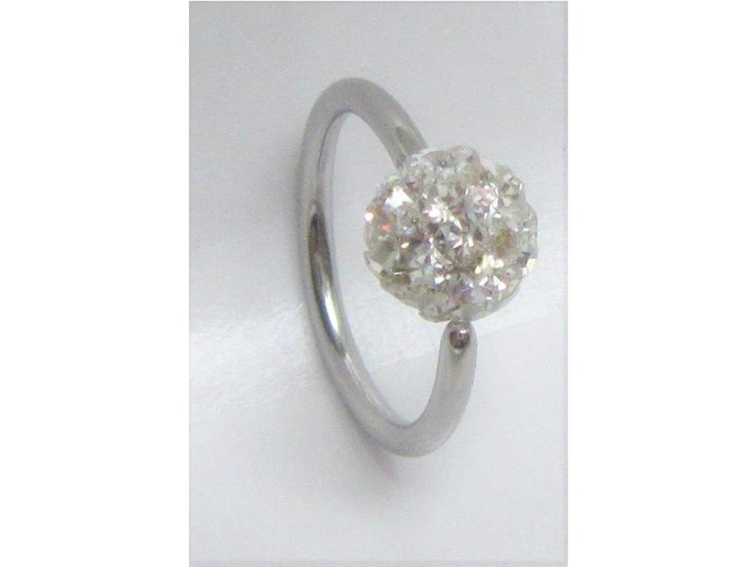 Clitoral Clitorial Clit Hood Bar VCH Vertical Surgical Steel Clear ...