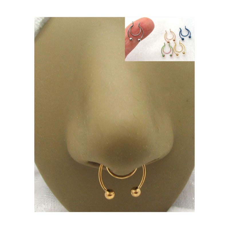 Faux Septum Ring - Etsy