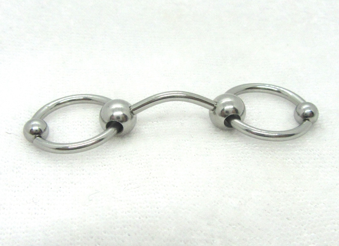 10G Male Genital Jewelry Piercing Prince Albert PA Door Knocker Hoops ...