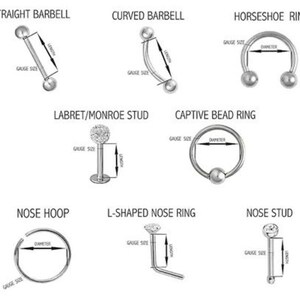 14G Clitoral Clitorial Clit Hood Bar VCH Vertical Fidget Hoops Dangle ...