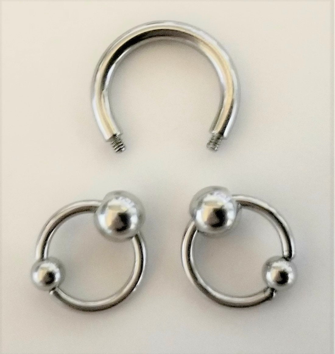 8G 10G Male Genital Horseshoe Circular Double Doorknocker Jewelry ...