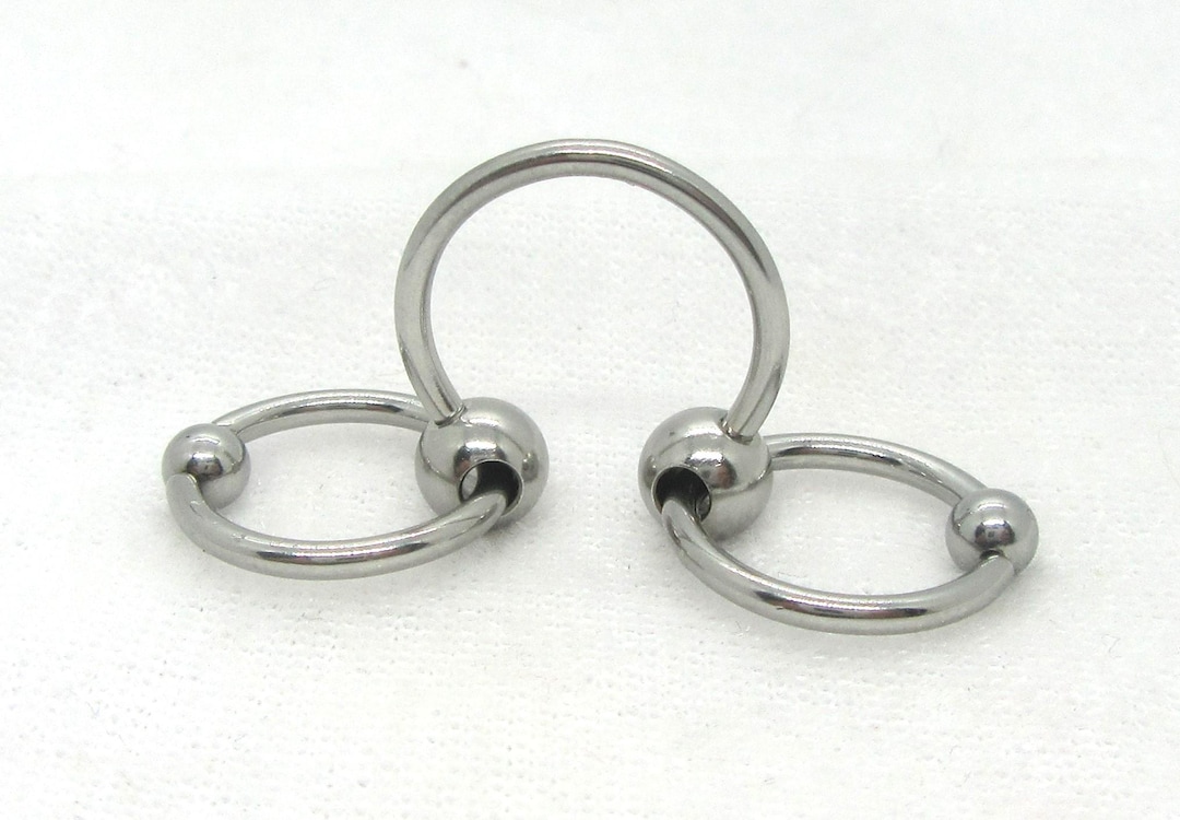 8G 10G Male Genital Horseshoe Circular Double Doorknocker Jewelry ...