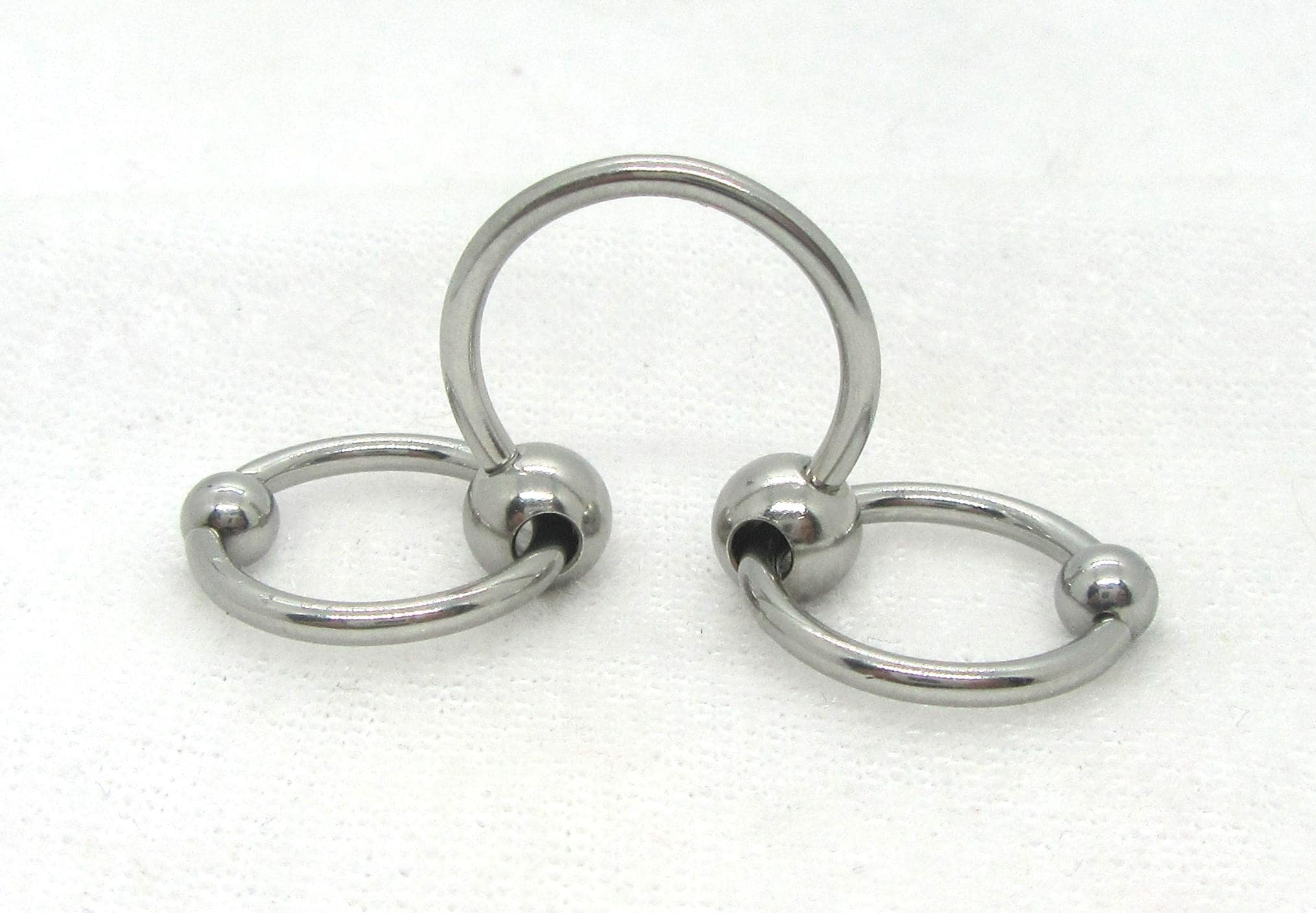 8G 10G Male Genital Horseshoe Circular Double Doorknocker Jewelry ...