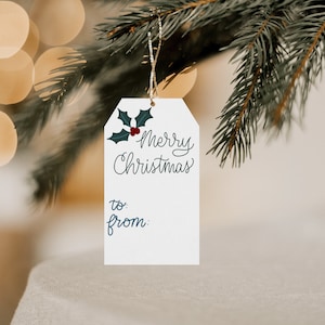 Holiday Gift Tags Instant Download | Christmas Doodles | Set of 16 ...