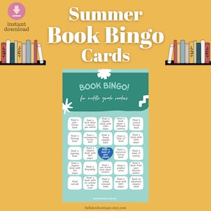 Summer Reading Bingo Cards | Instant Download Book Bingo | Printable ...