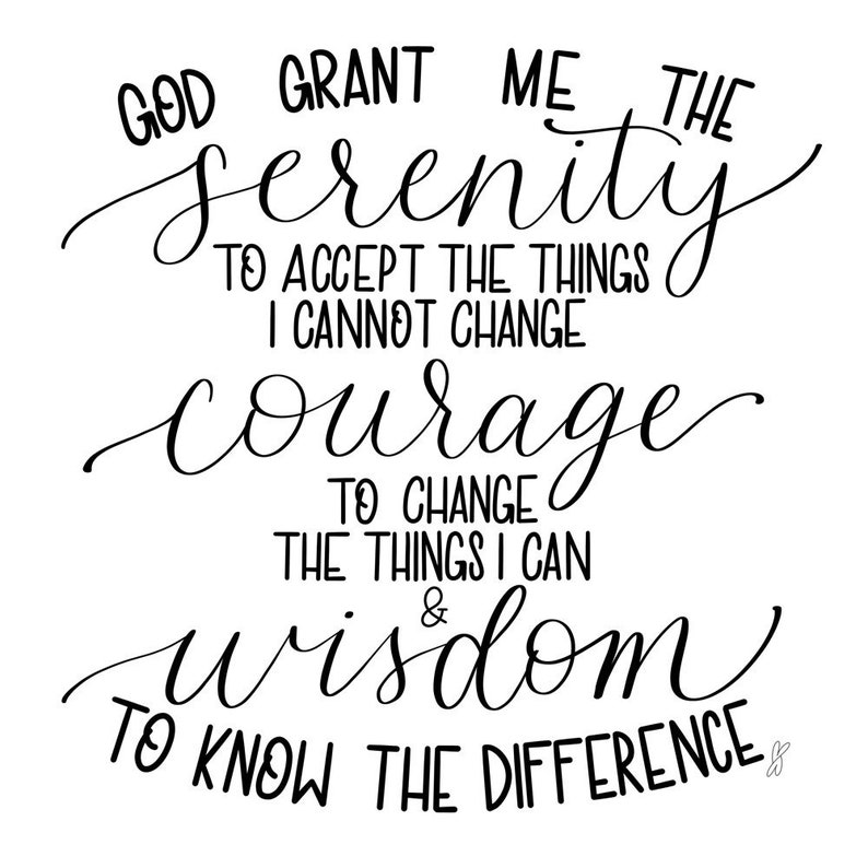 Printable calligraphy serenity prayer - ratanewsletter