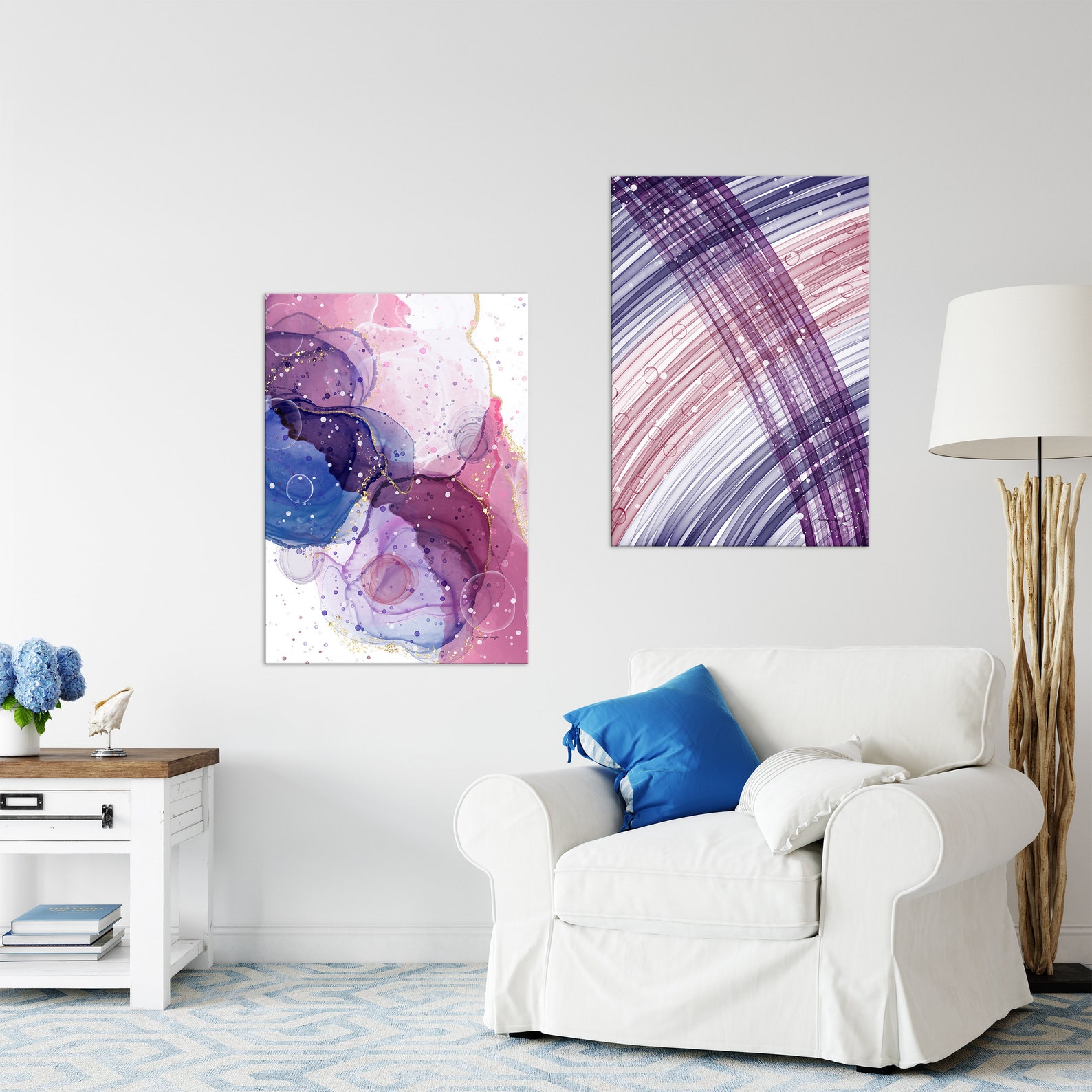Fine Art Canvas Alcohol Ink Canvas Abstract Wall Decor - Etsy