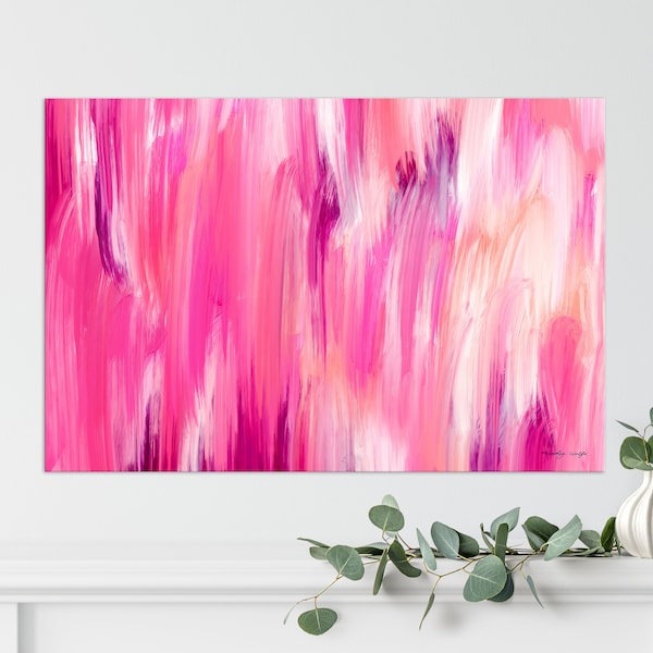 Hot Pink Painting - Etsy