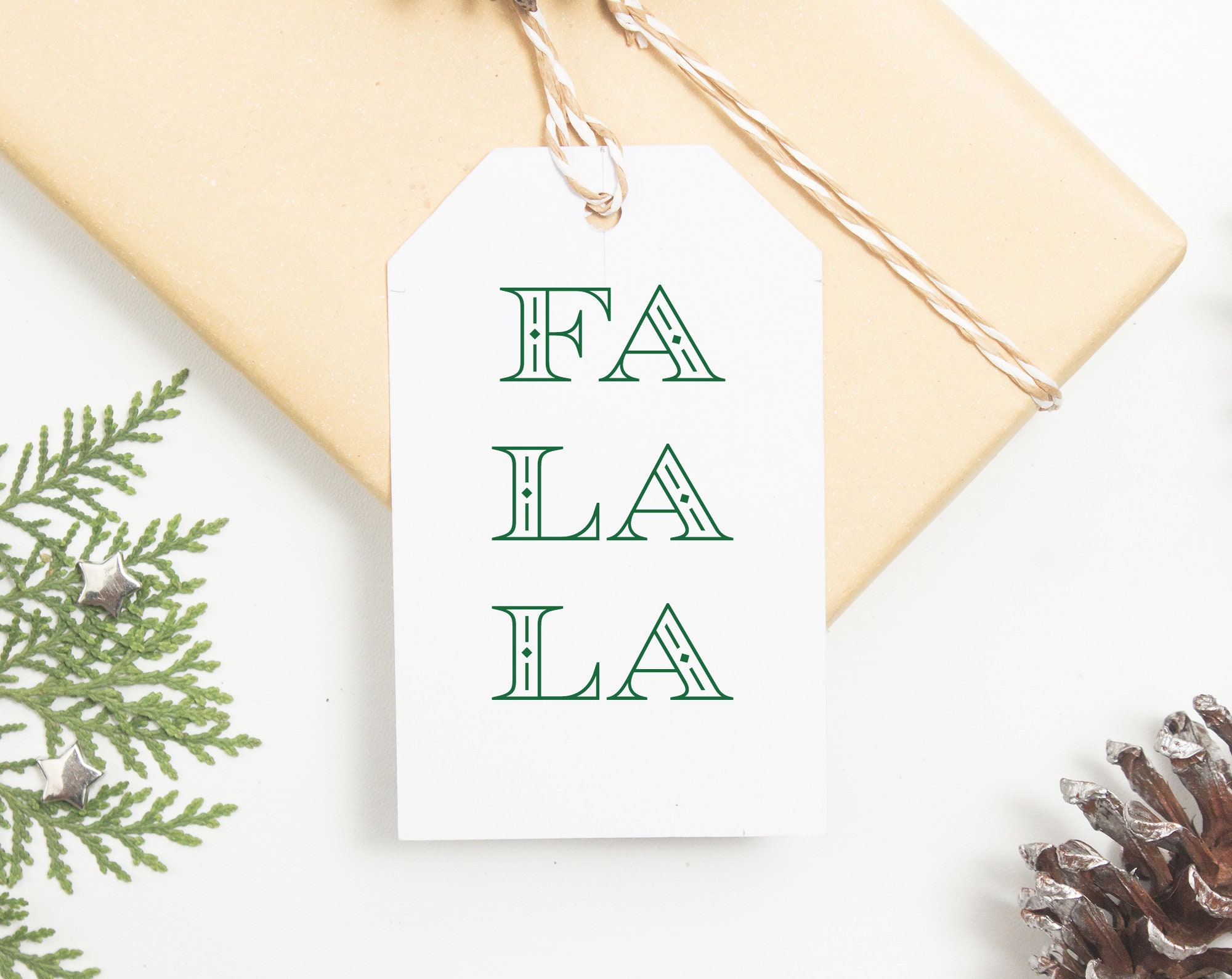 Printable Gift Tags Fa La La Instant Download Christmas Gift Tags Wine ...