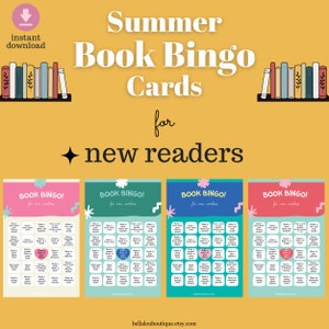 Summer Reading Bingo Cards: Kids Printable Activity (digital Download ...