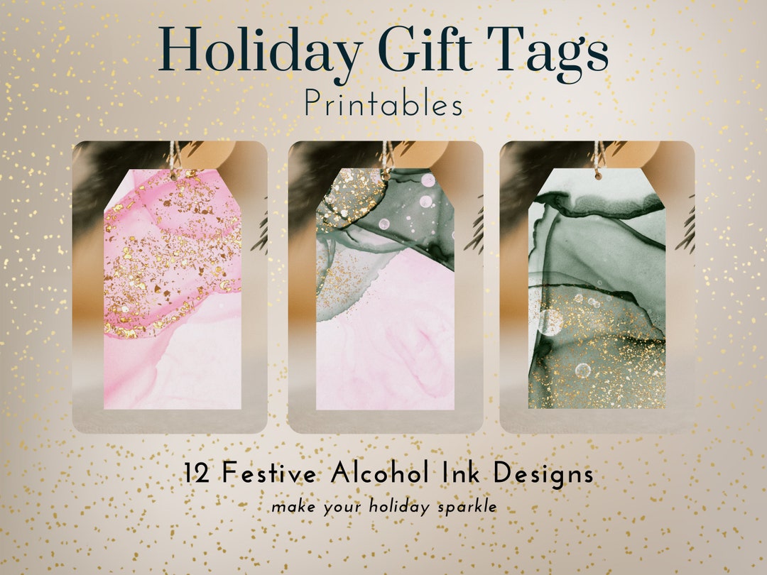 Printable Christmas Tags | Instant Download | Vibrant Green Holiday ...