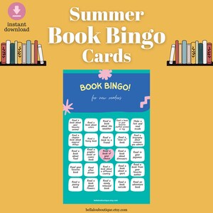 Summer Reading Bingo Cards: Kids Printable Activity (digital Download ...