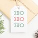 Printable Gift Tags HO HO HO Instant Download Christmas Gift Tags Wine ...