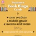 Summer Reading Bingo Cards | Instant Download Book Bingo | Printable ...