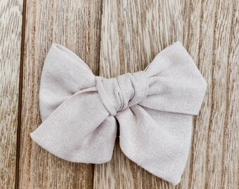 Cream Hair Bow | Etsy