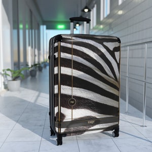 Zebra Print Suitcase 3 SIZES Carry-on Suitcase Animal Print - Etsy