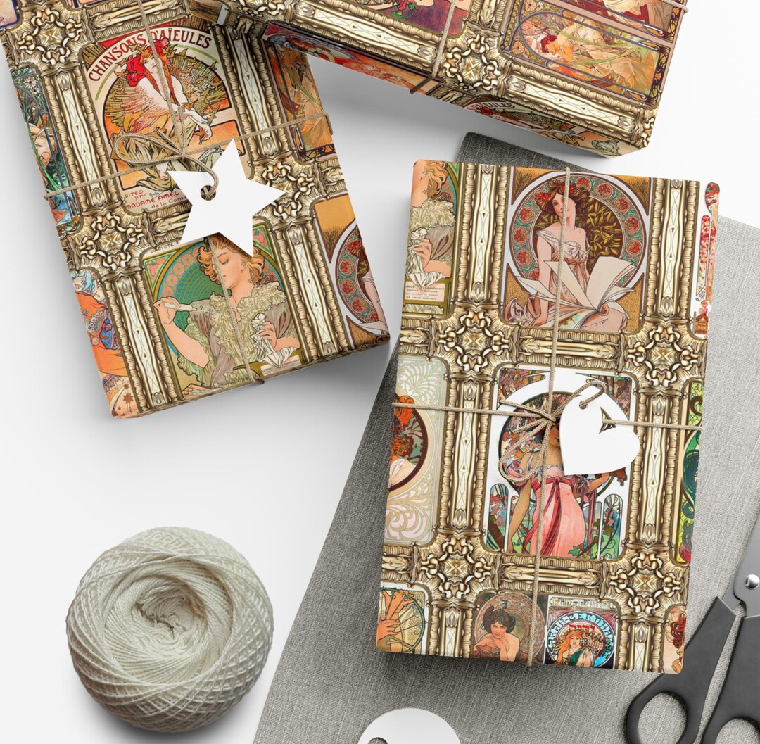 Mucha Gracias Wrapping Paper, Luxury Gift Wrappings for Birthday ...