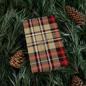 Tartan Plaid Wrapping Paper, Special Gift Wrappers, X-mas Decoration ...