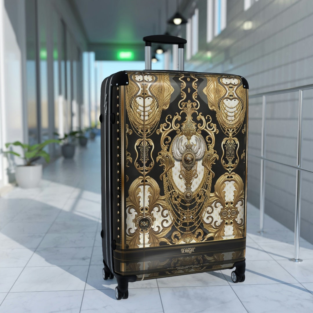 Baroque in Chains Suitcase Luxury Travel Luggage 3 Sizes Carry-on ...