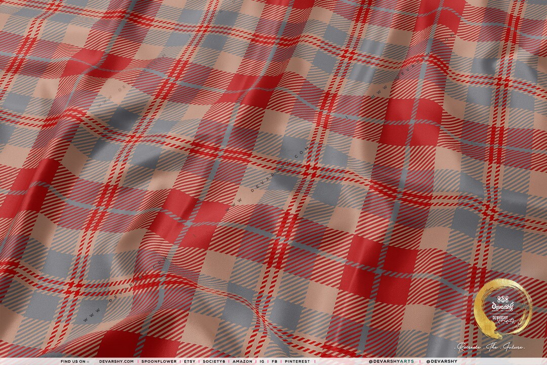 Cowboy Plaids Upholstery Fabric 3meters 9 Plaid Design & 12 Furnishing ...