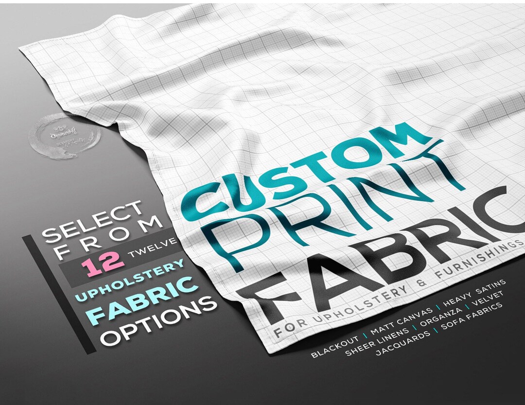 CUSTOM PRINT Upholstery FABRIC Print on Demand 13 Fabrics by the Yard ...