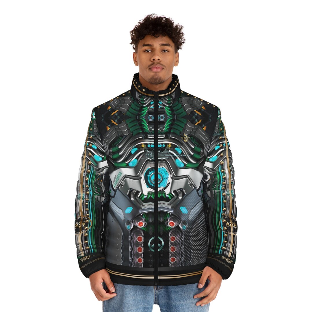 Cyborg Suit Puffer Jacket, Futuristic Unisex Jacket, Unisex Windbreaker ...