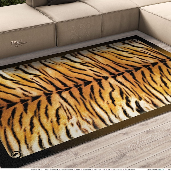 Tiger Skin Rug - Etsy