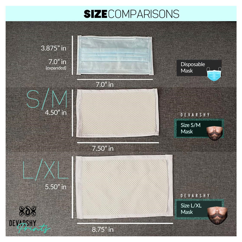 Caucasian Male Realistic Face Mask With Filter and Nose Wires | Etsy