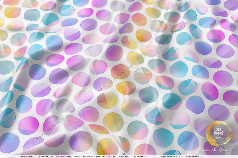 Polka Dots Apparel Fabric 3m+ | 8 Fabric Options | 18 Designs. Fabric ...