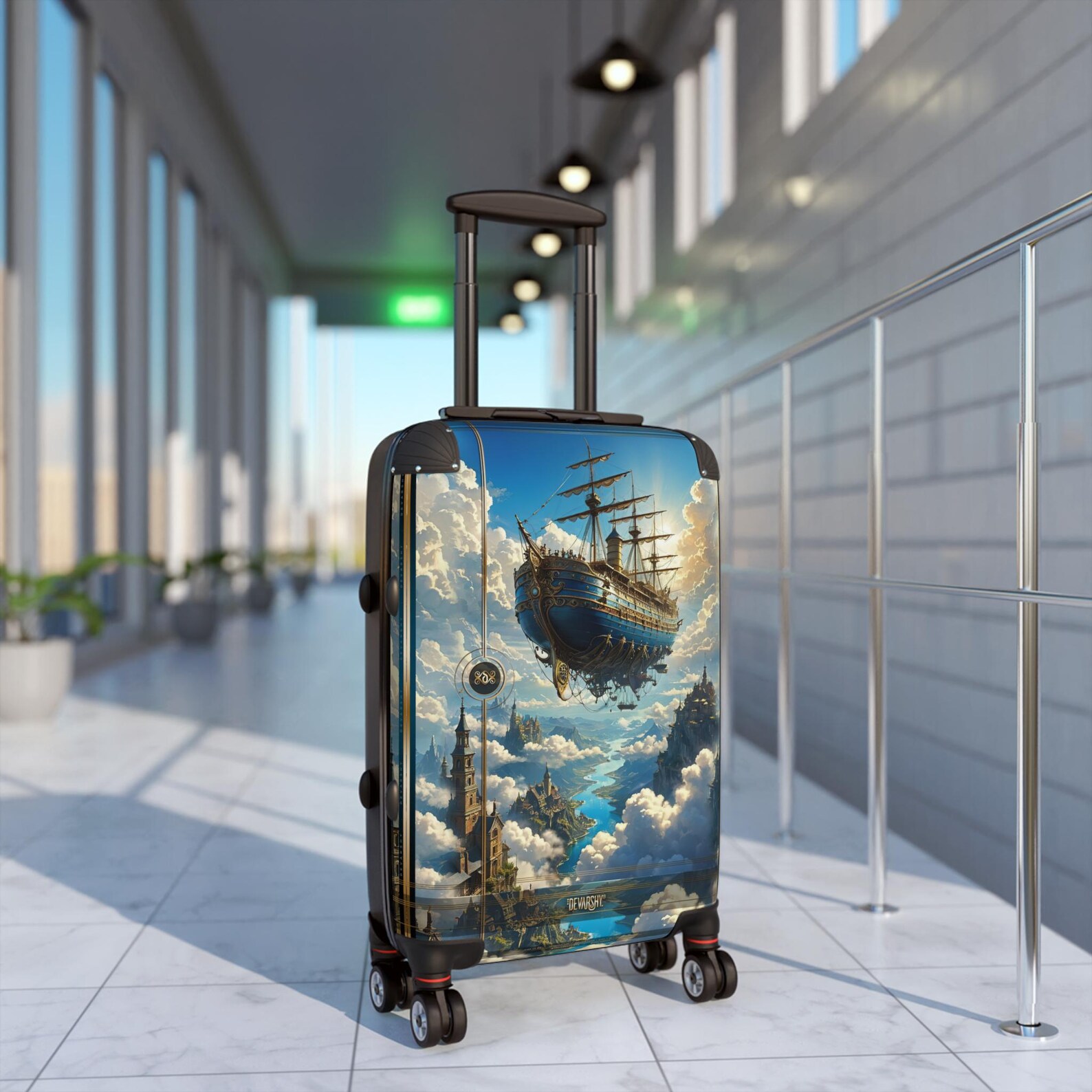 Fantasy Ship Suitcase Travel Luggage Carry-on Suitcase Luxury Hard ...