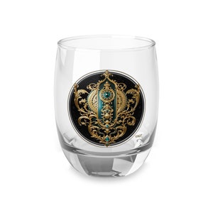 Intricate Baroque Stemless Wine Glass & Premium Whiskey Glass Baroque ...