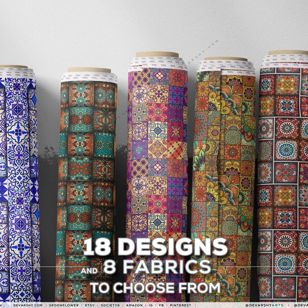 Moroccan Fabric - Etsy