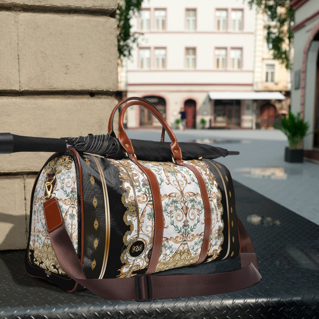 Vienna Baroque Bag PU Leather Bag Baroque Travel Luggage Decorative ...
