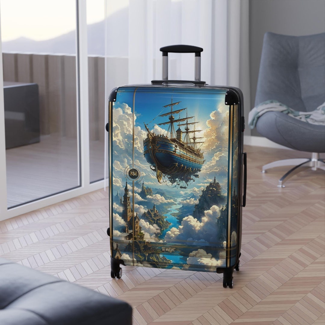 Fantasy Ship Suitcase Travel Luggage Carry-on Suitcase Luxury Hard ...