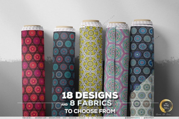 Mandala Disc 3meters Apparel Fabrics 8 Fabric Options 18 - Etsy