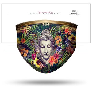 Buddha Meditation in Forest Face Mask With Filter and Nose - Etsy