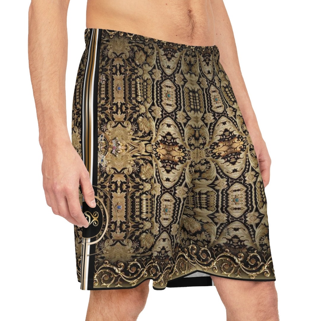 Zardouzi Print Basketball Shorts D20059 - Etsy