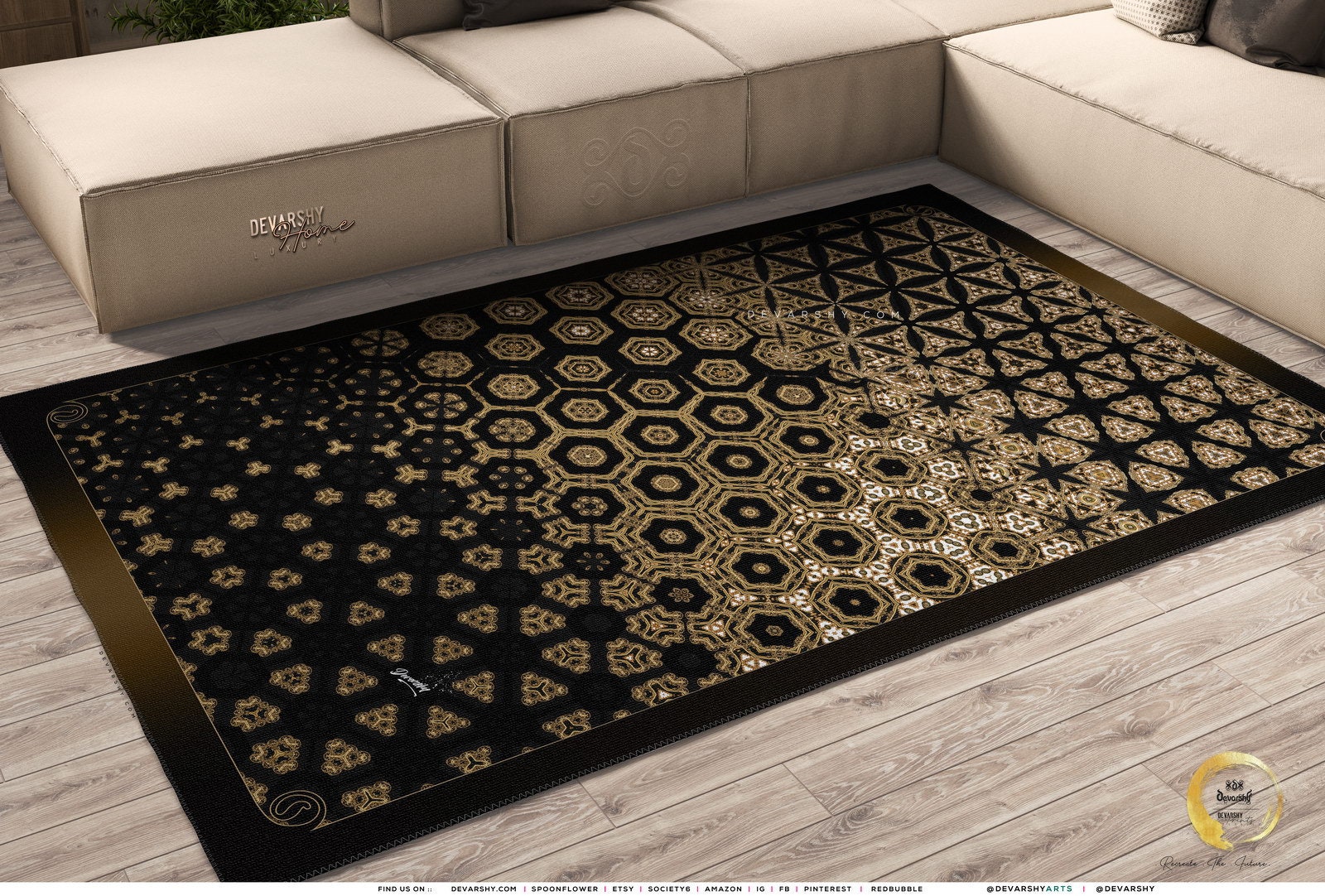 TRIPPY Alchemy Pattern Area Rug Chenille Rugs in 3 Sizes - Etsy