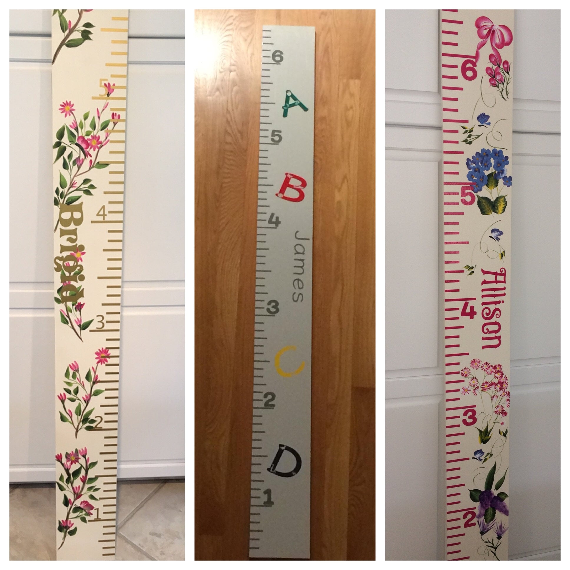 Growth Chart Ruler Child's Personalized Keepsake Nursery | Etsy