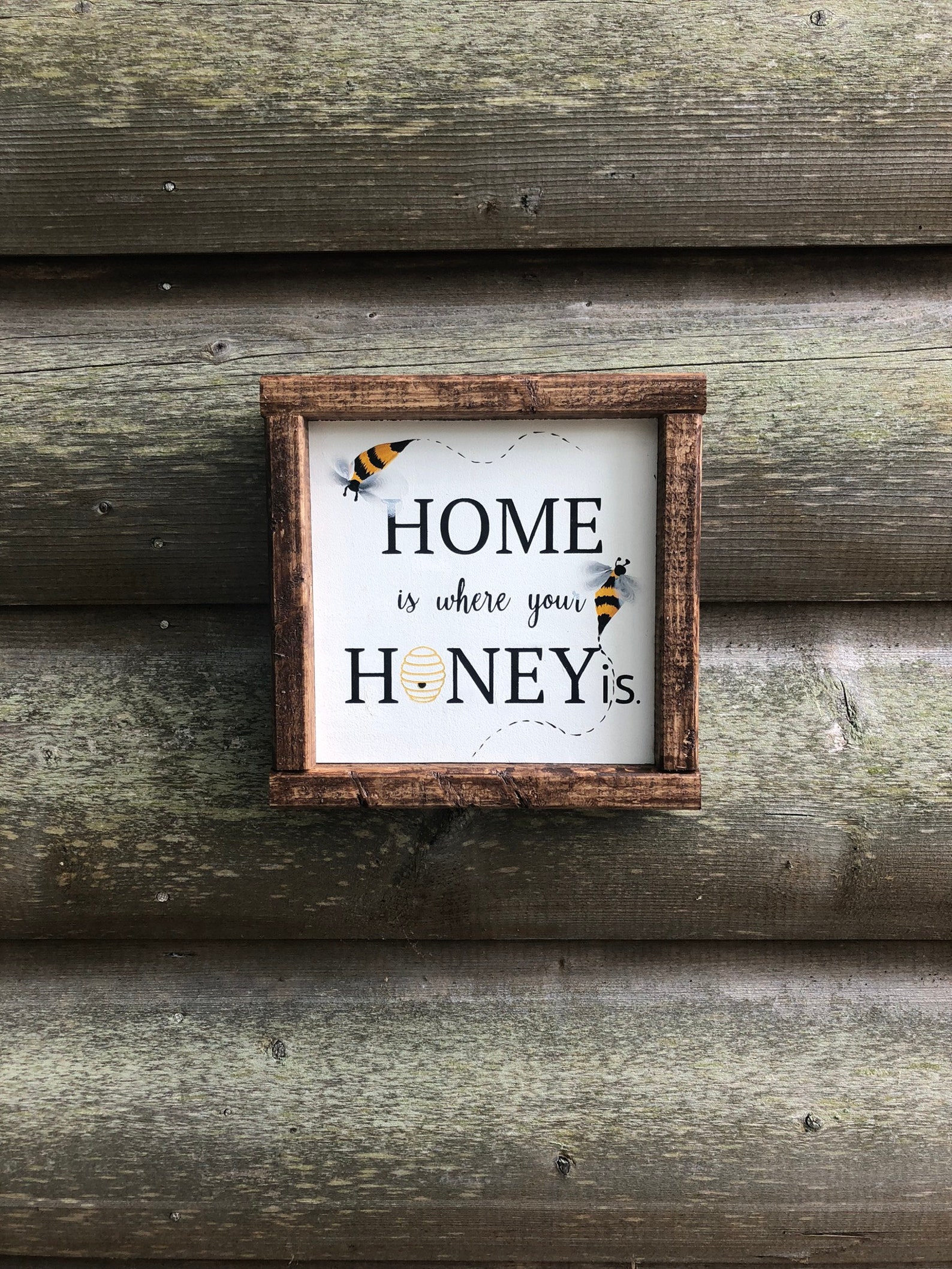 Home is Where Your Honey Is Framed Wall Sign - Etsy