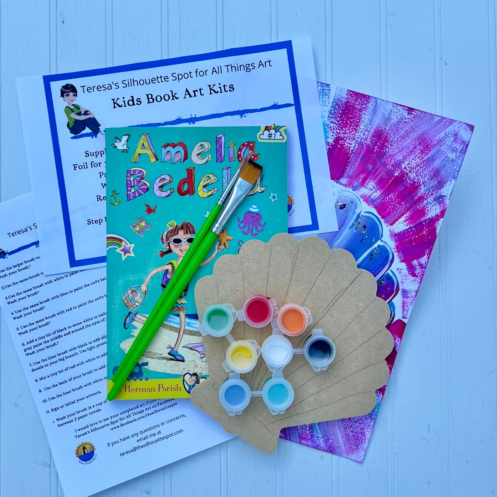 Girls Art Kitart Kits for Kidsart and Book Paint Kits | Etsy