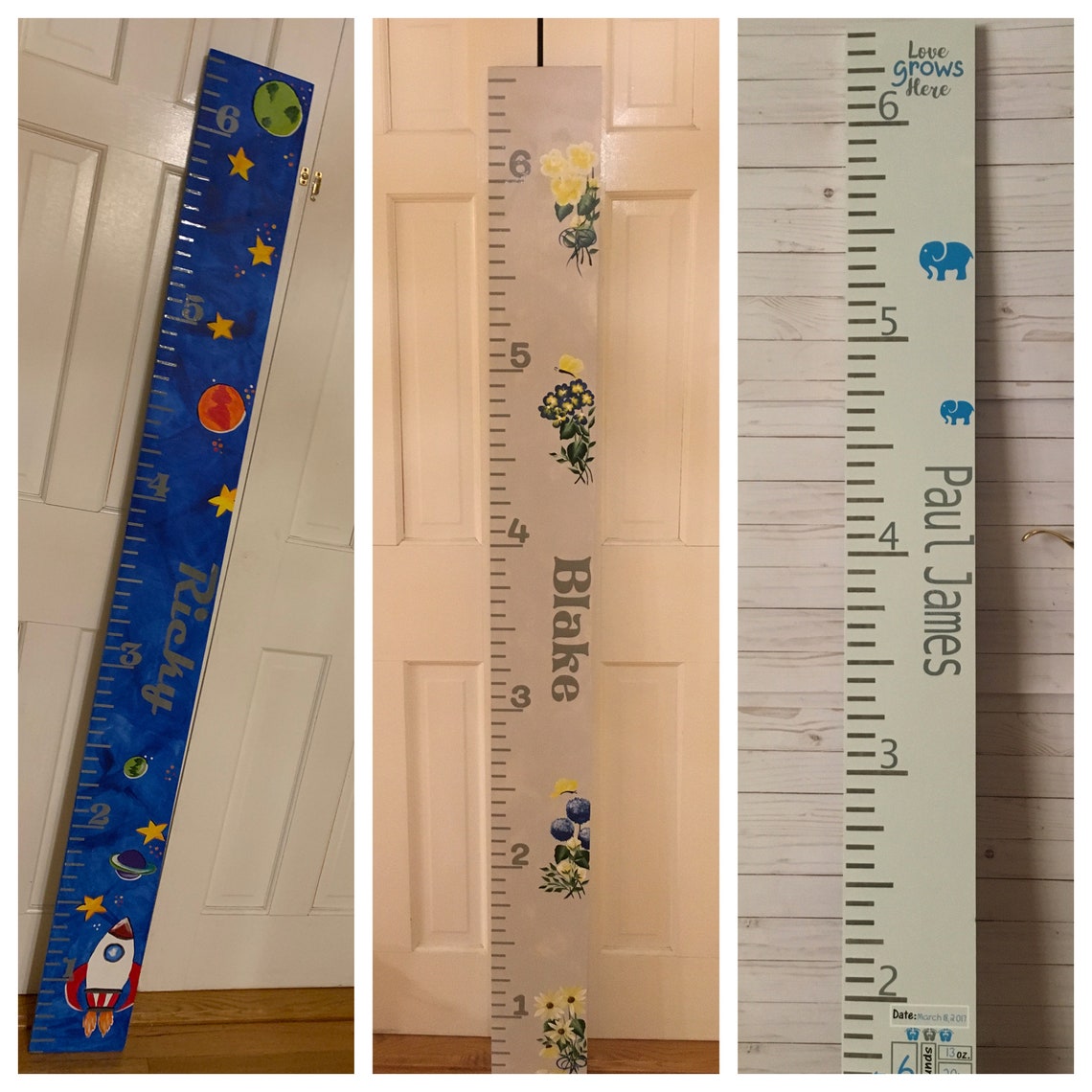 Child's Personalized Keepsake Growth Chart Ruler Nursery - Etsy