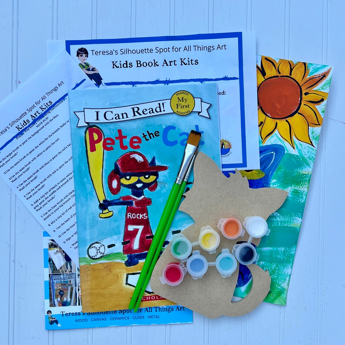 Girls Art Kitart Kits for Kidsart and Book Paint Kits | Etsy