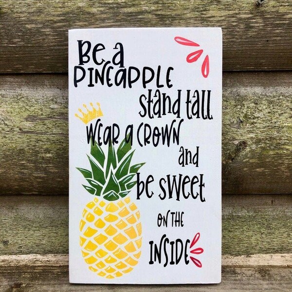 Painted Pineapple - Etsy