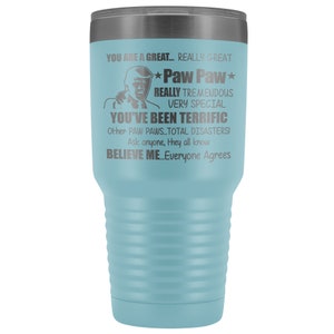 Trump Mug for Paw Paw Gift Tumbler Trump Fathers Day Gift for Pawpaw ...